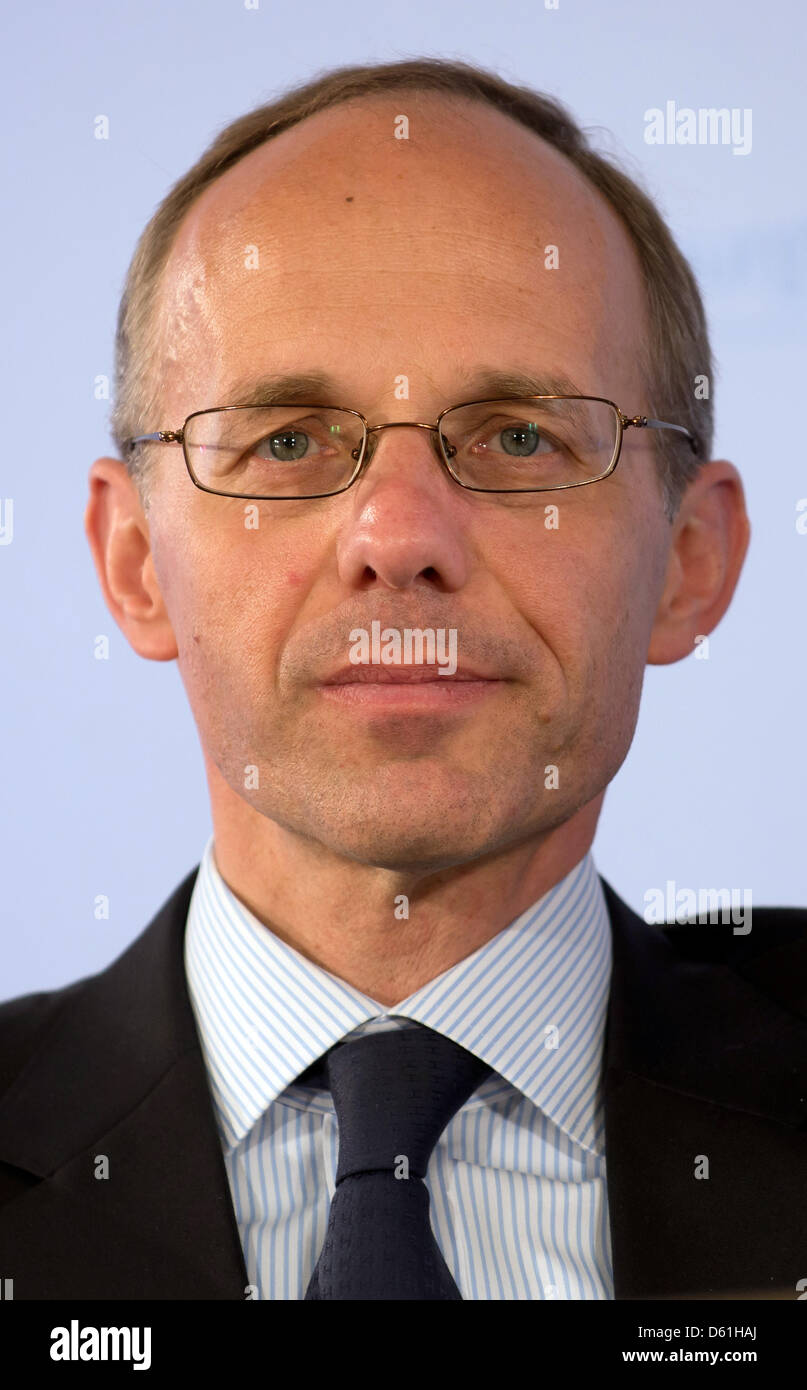 Finance Minister of Luxembourg Luc Frieden discusses the topics of ...