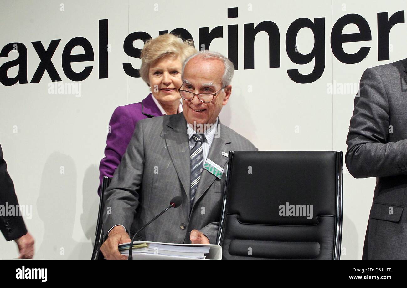 Friede Springer and chairman of the board of media group Axel Springer ...