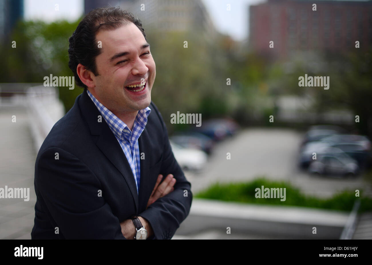 New chief conductor of the German Symphony Orchestra poses on a terrace ...