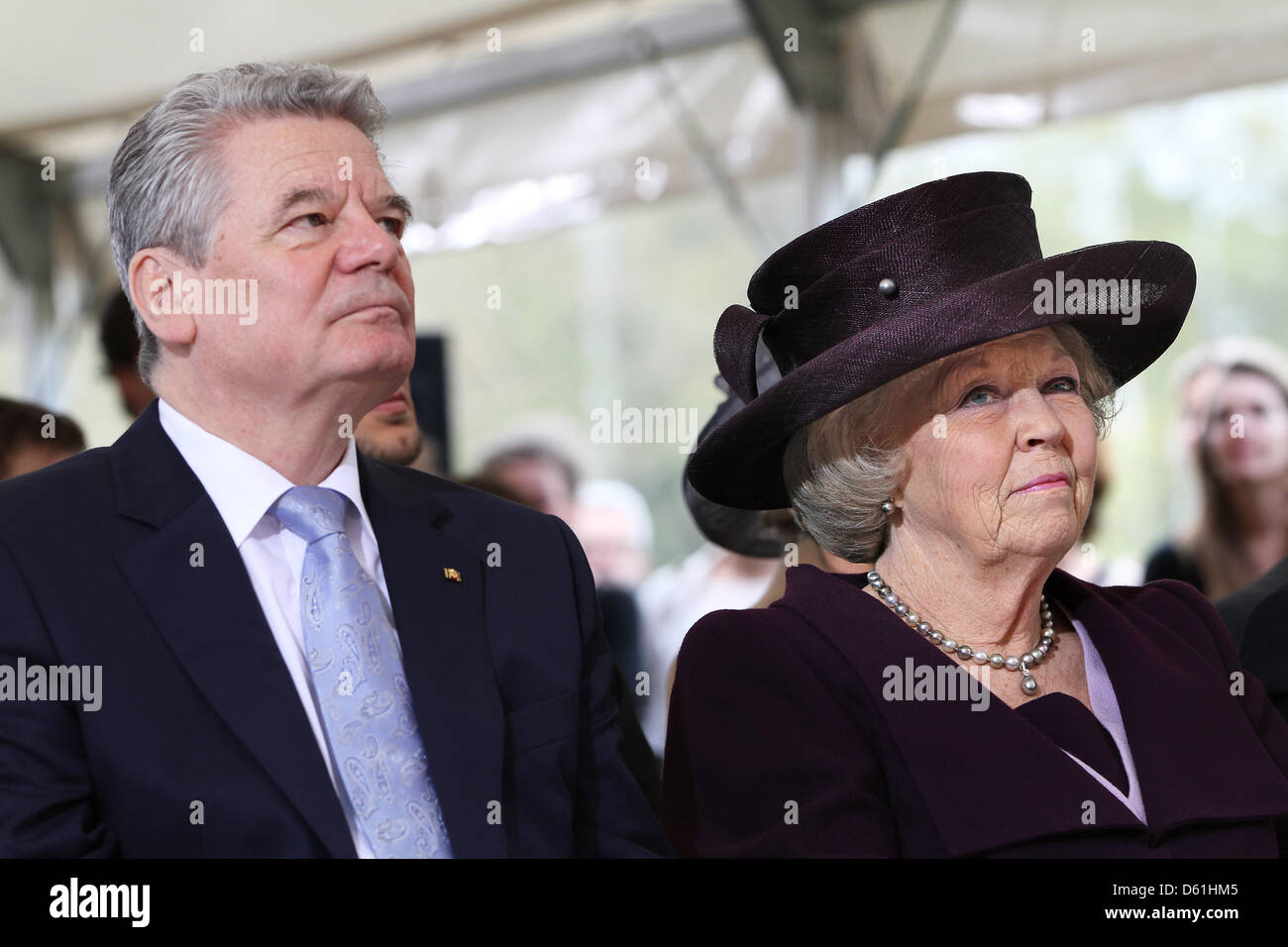 Queen Beatrix of The Netherlands and german president Joachim Gauck ...
