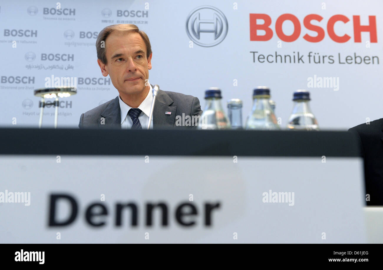 Robert Bosch CEO Volkmar Denner attends the financial statement press ...
