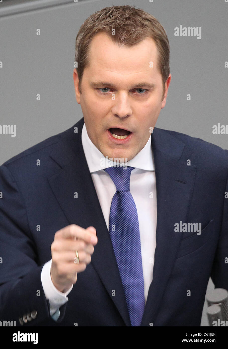 German Health Minister Daniel Bahr speaks at the German Bundestag in ...
