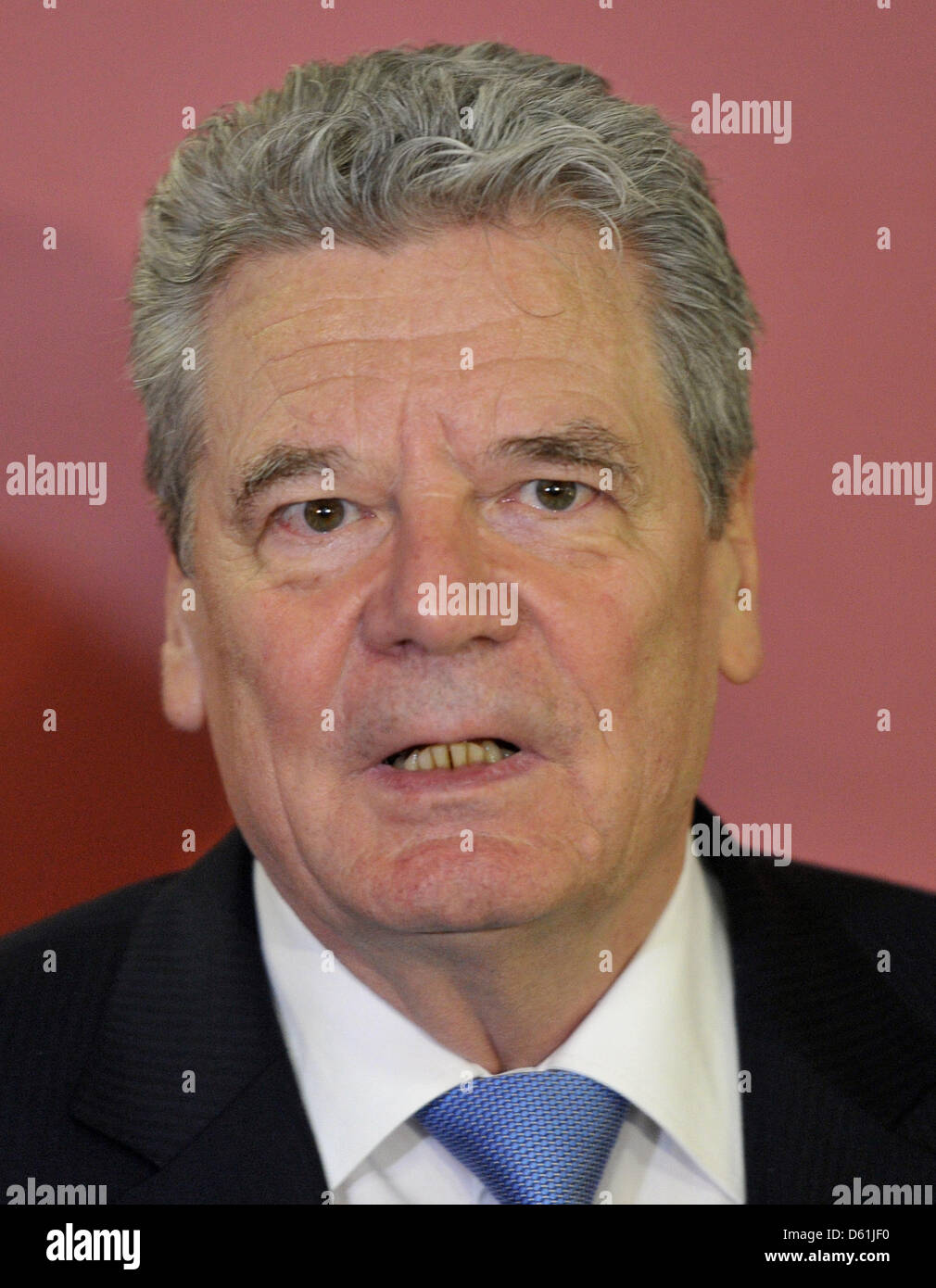 German President Joachim Gauck arrives at the Saint Pauls church in ...