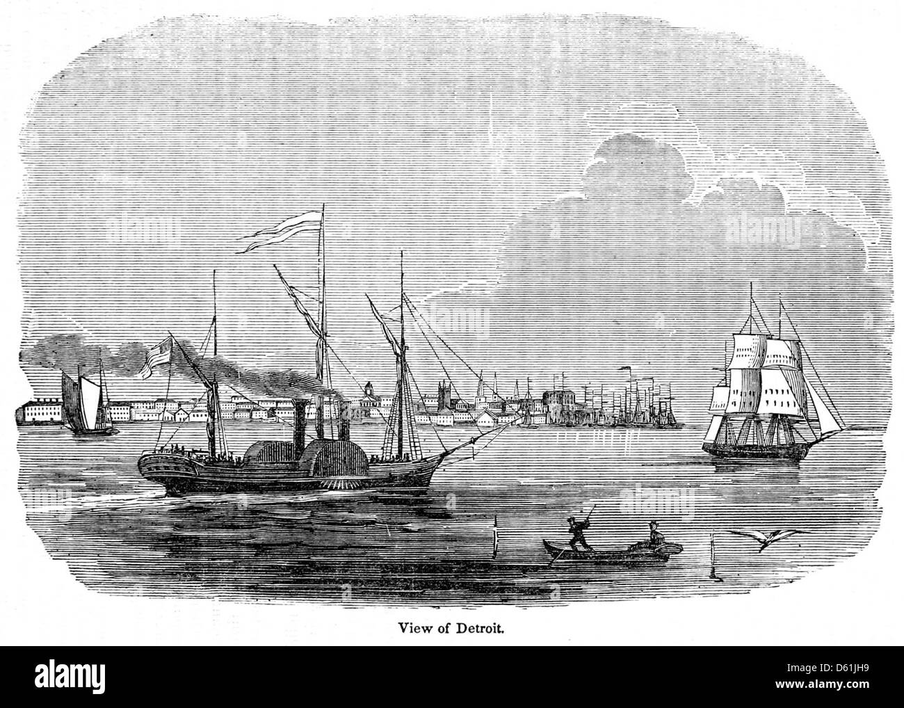 United states detroit city Black and White Stock Photos & Images - Alamy