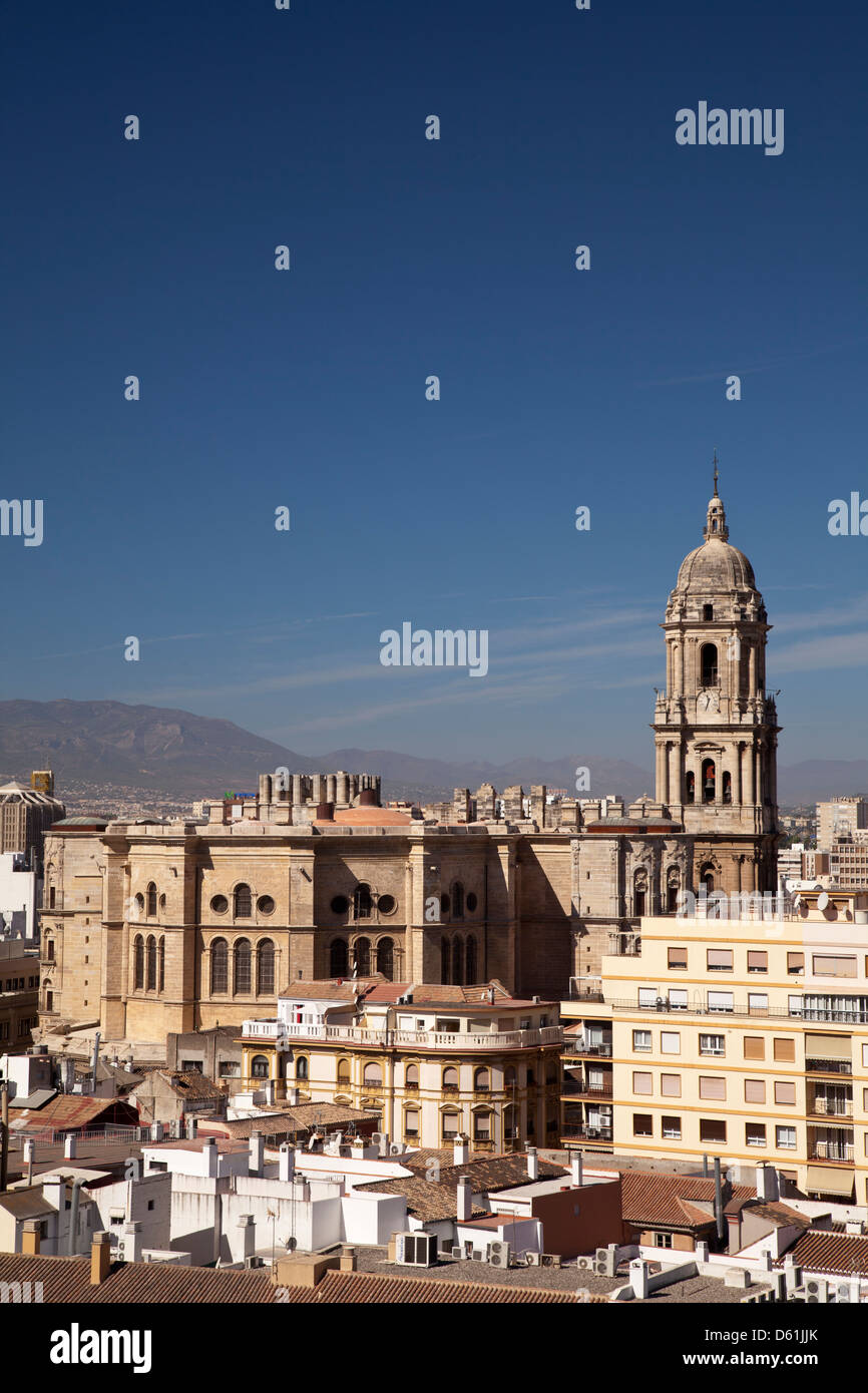 Malaga city town centre spanish spain historic High Resolution Stock ...