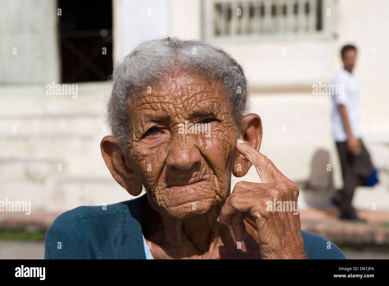 Camaguey: ancient local lady Stock Photo - Alamy