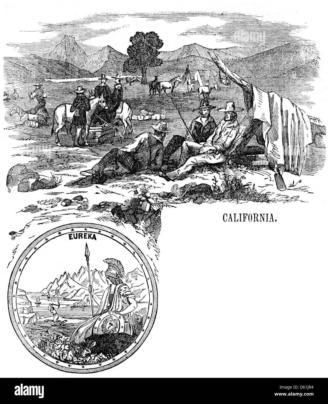 A 1860 pictorial description of the United States, detailing its ...