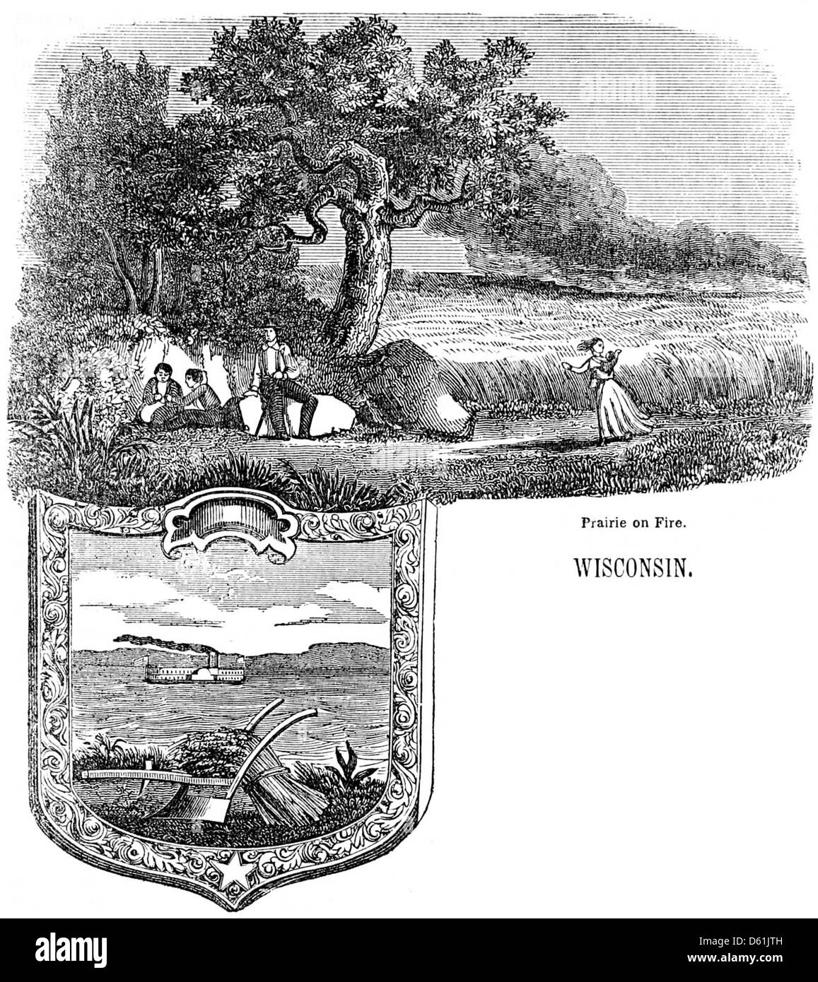 An 1860 pictorial description of the United States, focusing on its ...