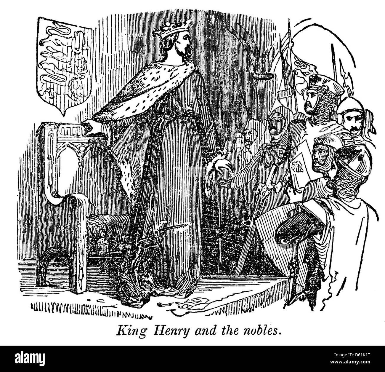 A 1854 illustrated history of England, offering visual depictions of ...