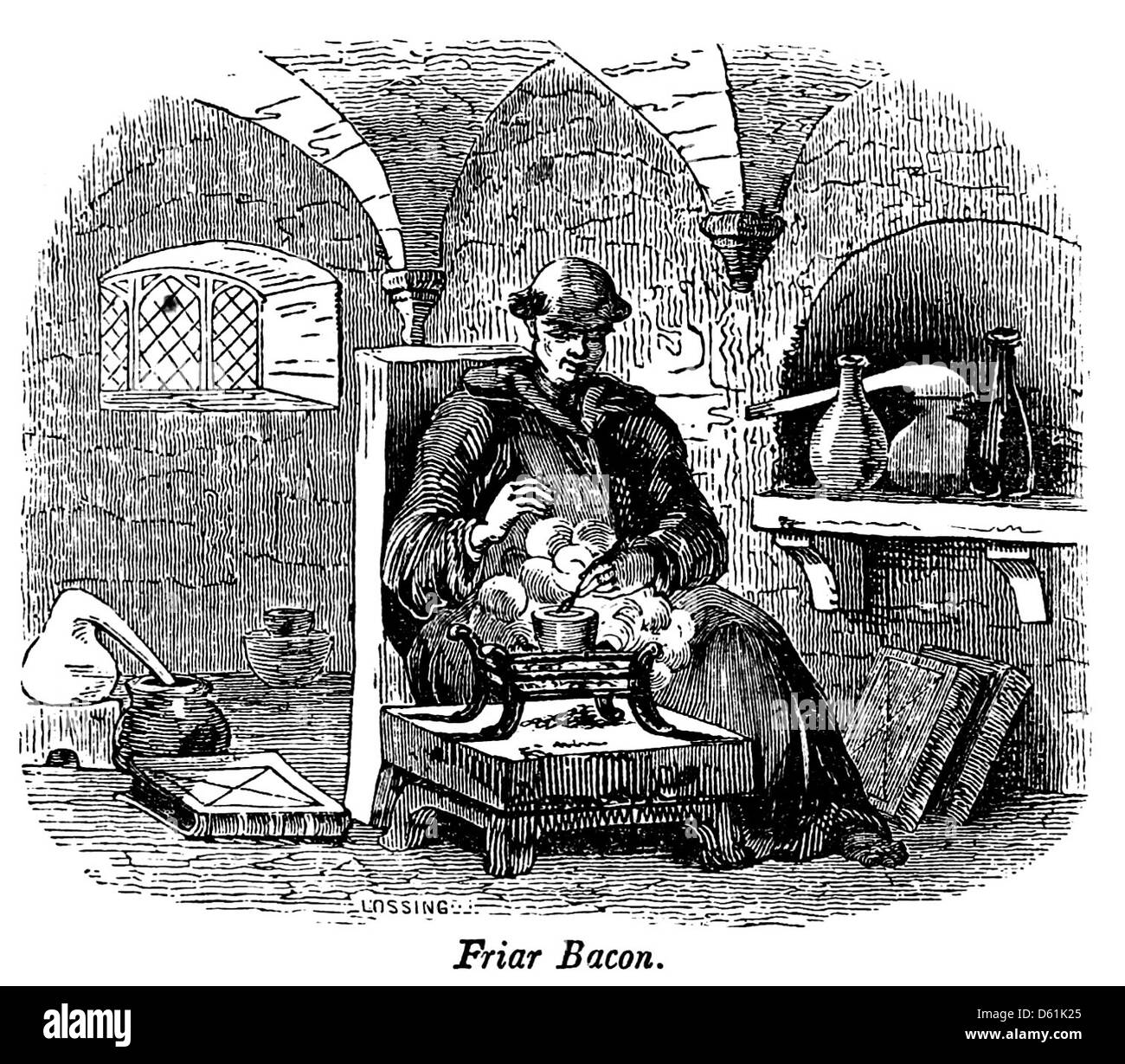 An illustration from 'A Pictorial History of England' (1854), featuring ...