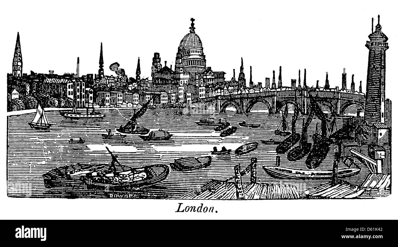 A 1854 illustration from 'A Pictorial History of England,' offering a ...