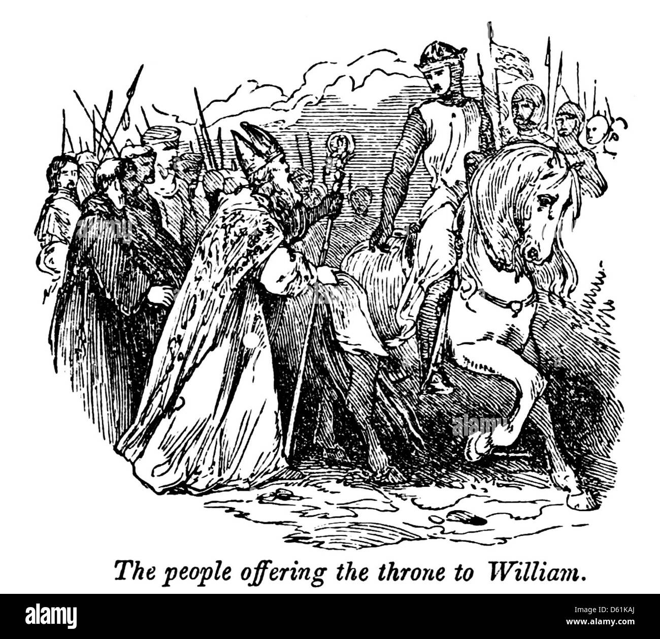 This 1854 illustration from 'A Pictorial History of England' provides a ...