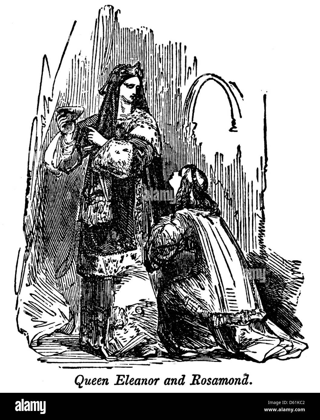 This 1854 illustration from 'A Pictorial History of England' features ...