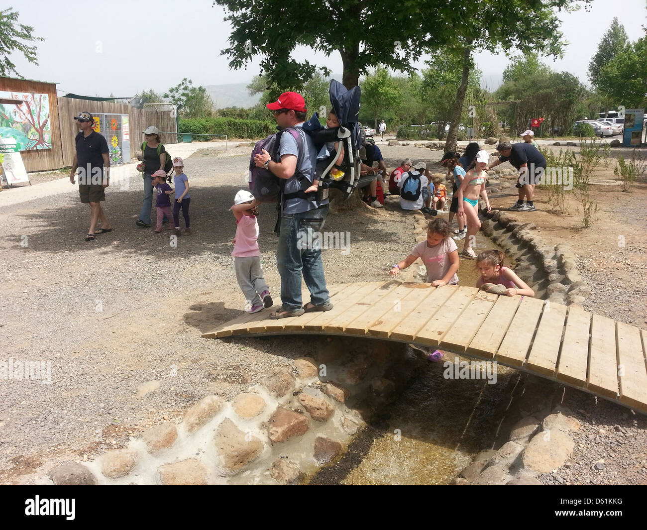 Israel, Upper Galilee, Hazbani River (AKA Snir River) a tributary of ...