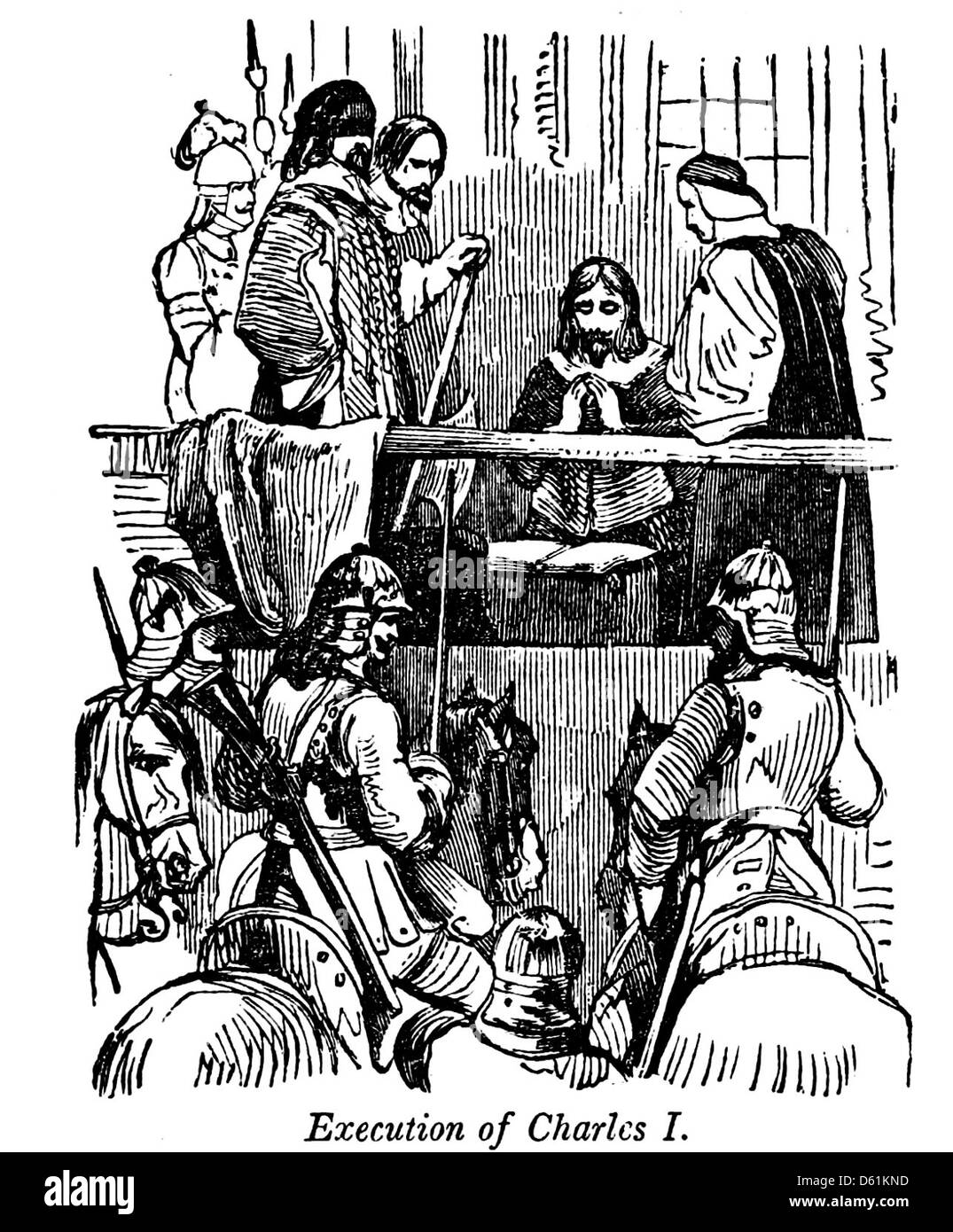 The execution of charles i Black and White Stock Photos & Images - Alamy