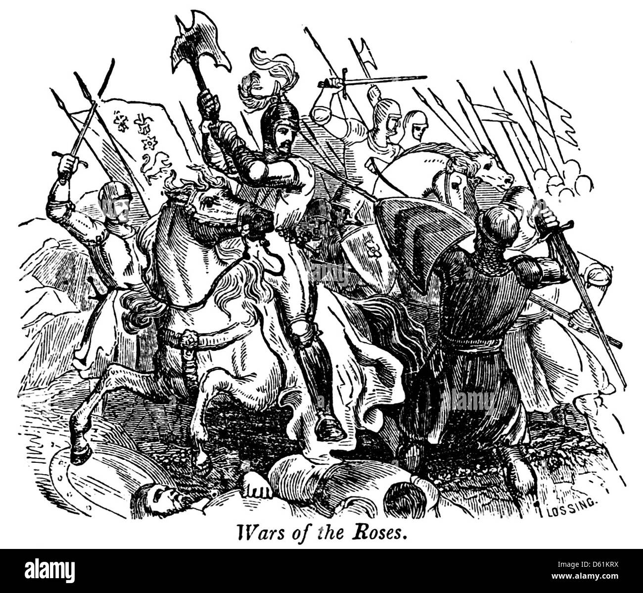 This 1854 image from 'A Pictorial History of England' illustrates the ...