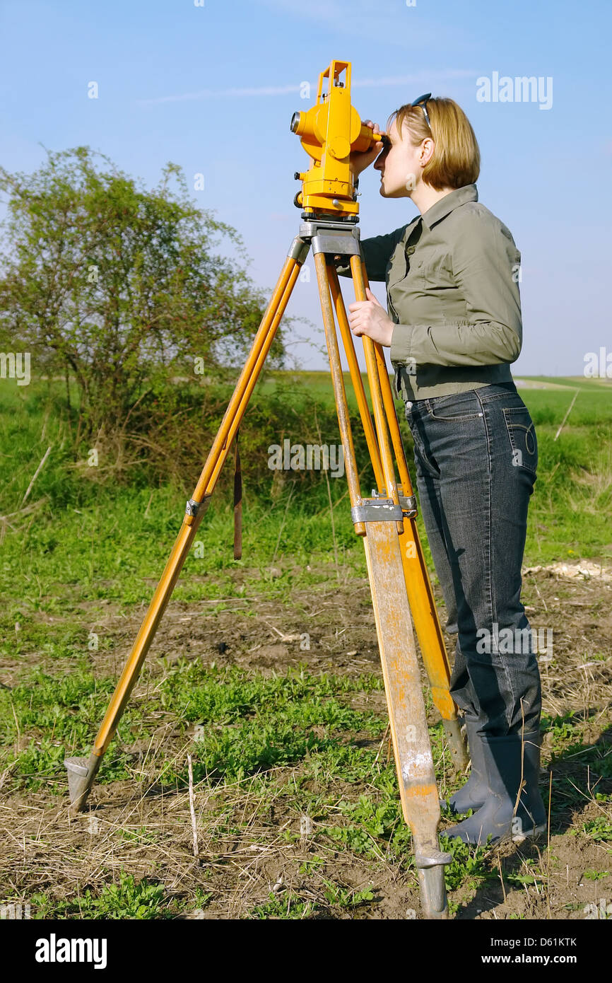 Geodetic work hi-res stock photography and images - Alamy