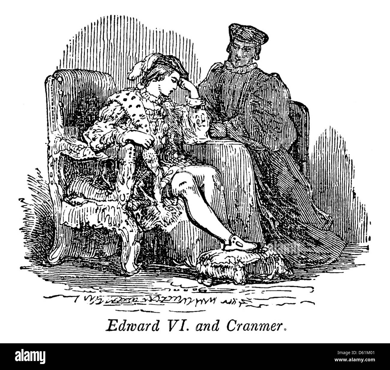 An 1854 illustration from 'A Pictorial History of England' featuring ...