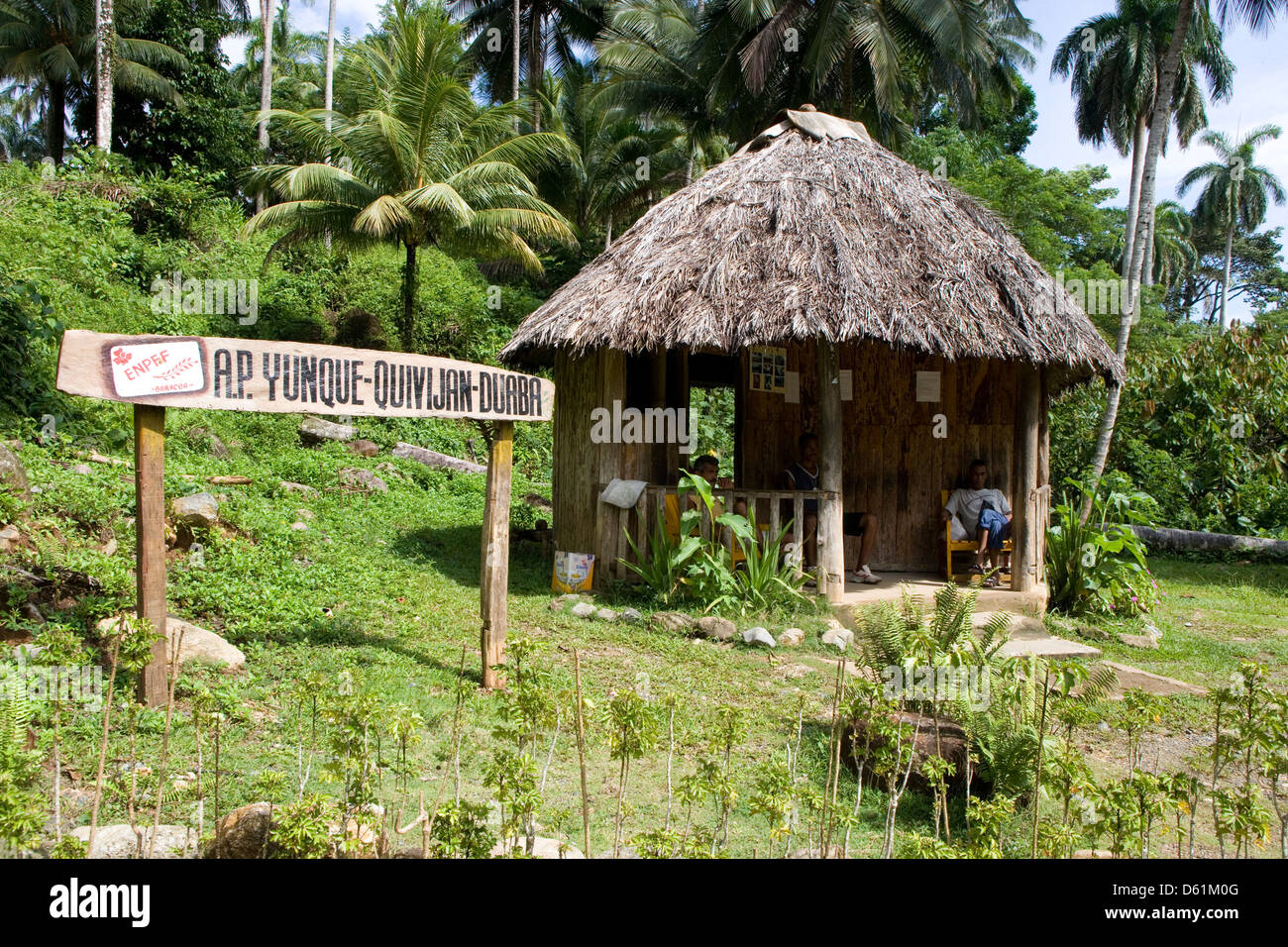 Baracoa: El Yunque national park sign Stock Photo - Alamy