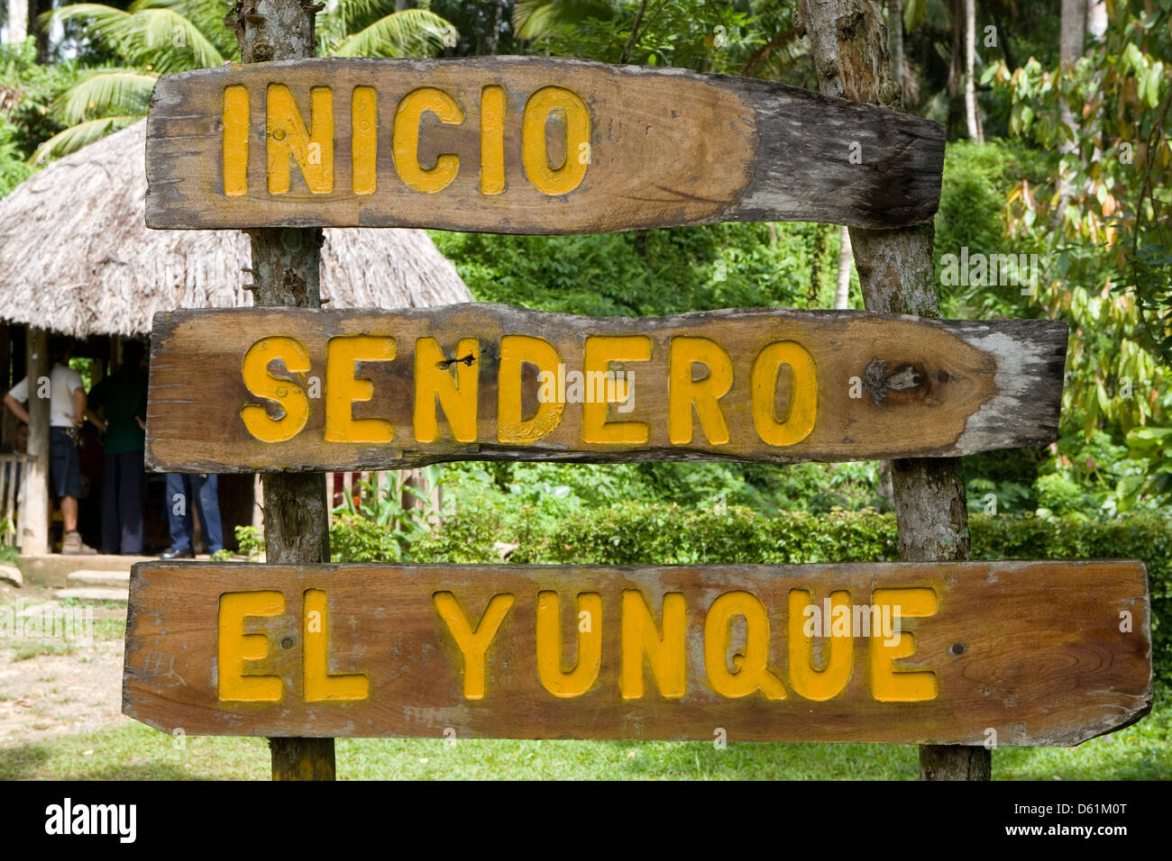 Baracoa: El Yunque national park sign Stock Photo - Alamy