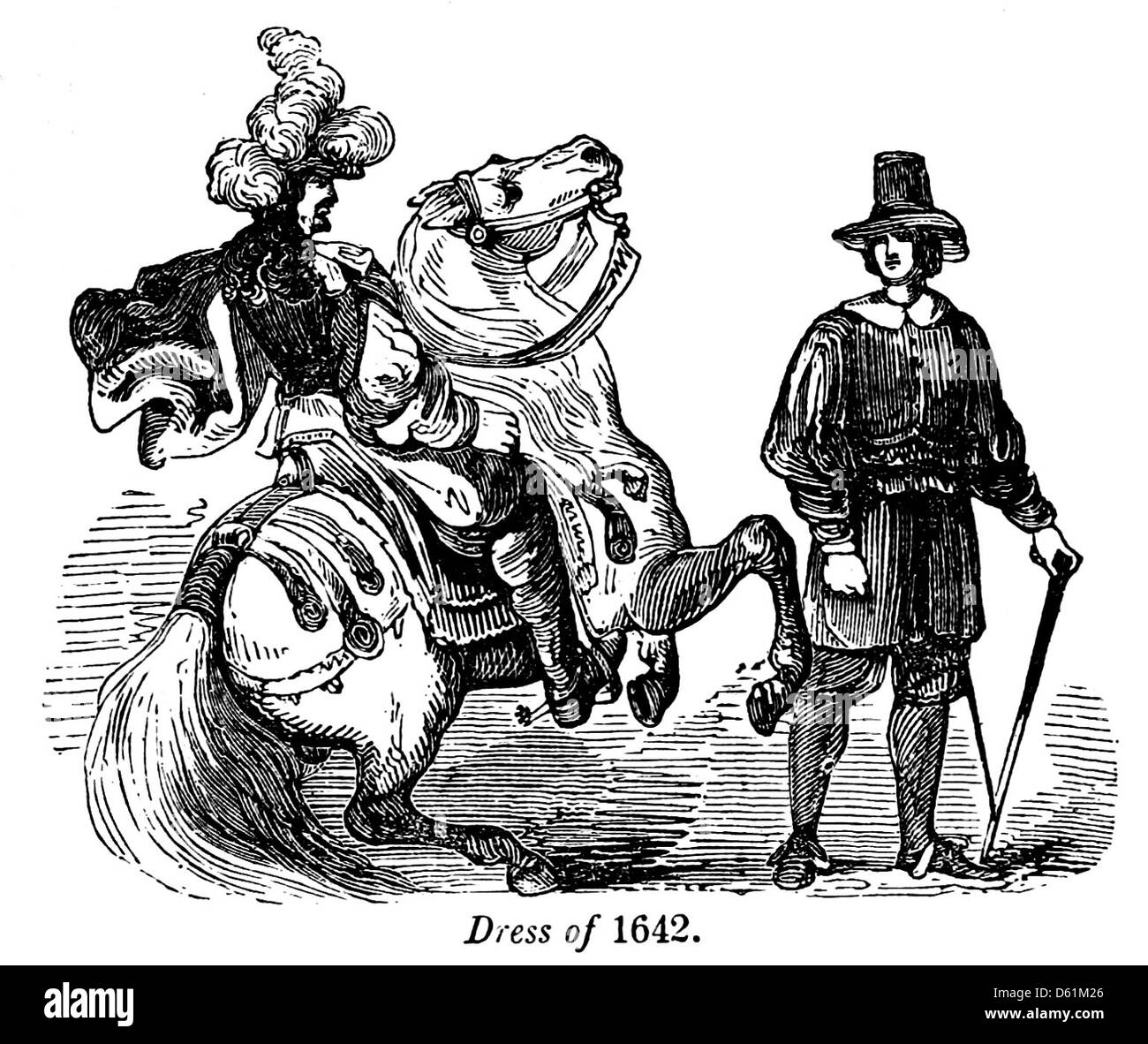 An illustration from 'A Pictorial History of England' (1854) depicting ...