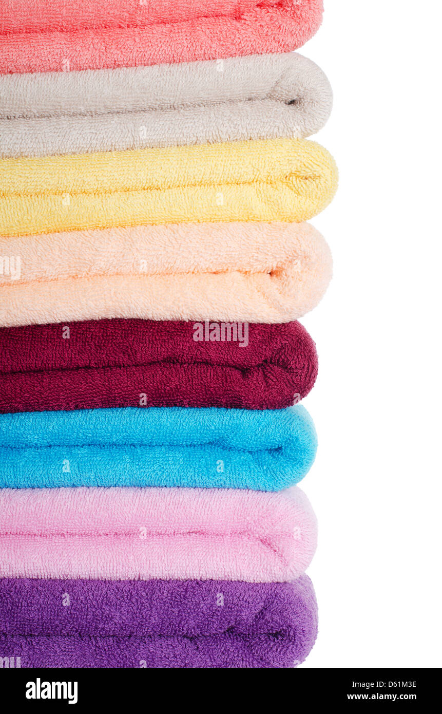 The combined color towels Stock Photo - Alamy