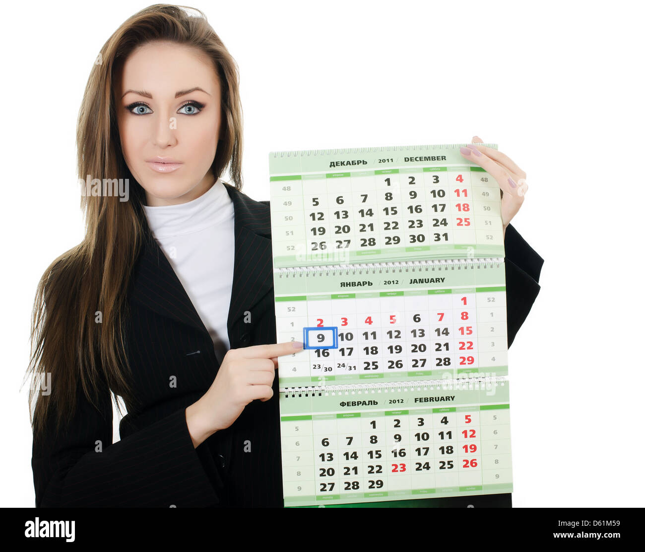 Calendar business woman hi-res stock photography and images - Alamy