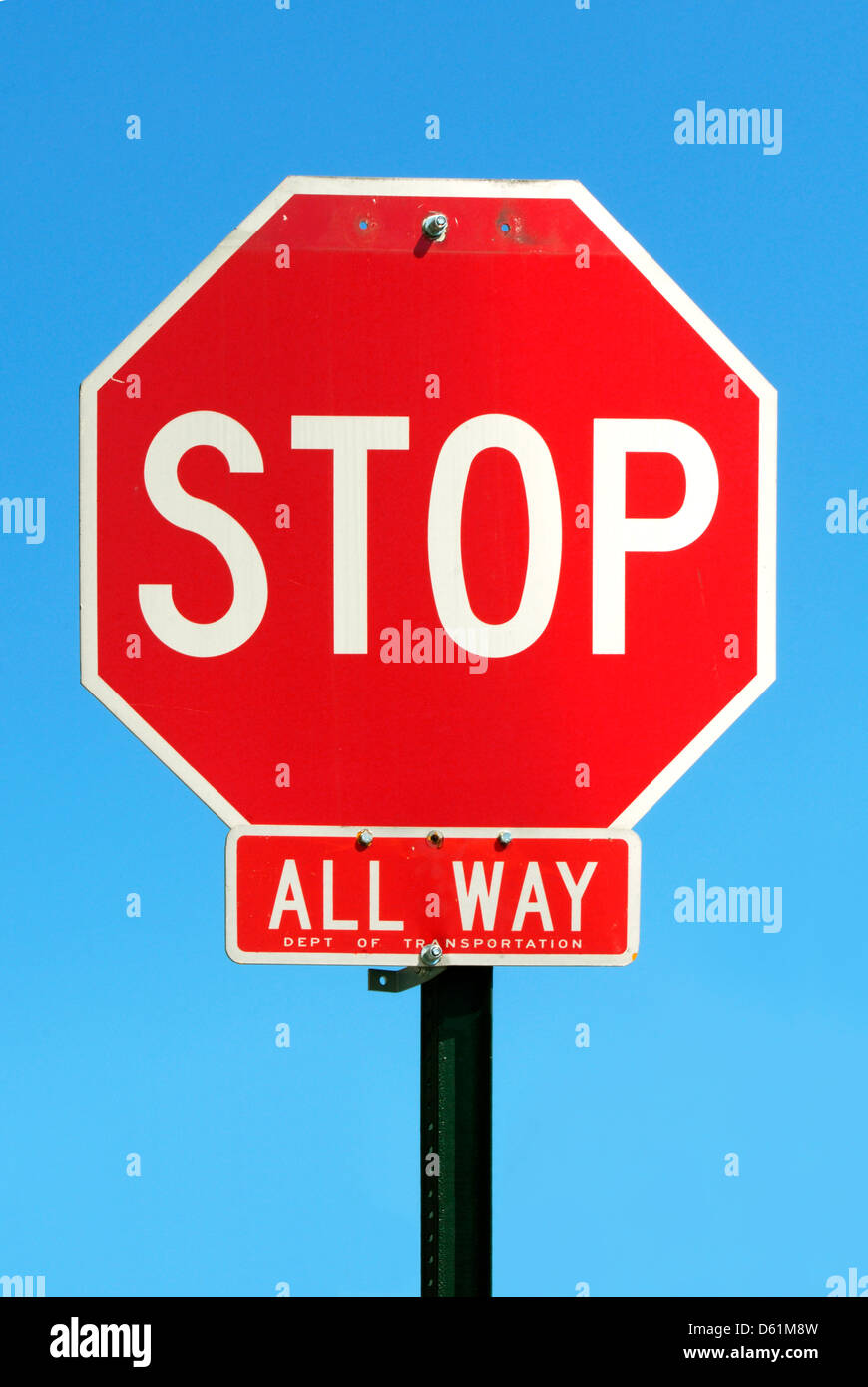 Stop sign in New York City, New York, USA Stock Photo - Alamy