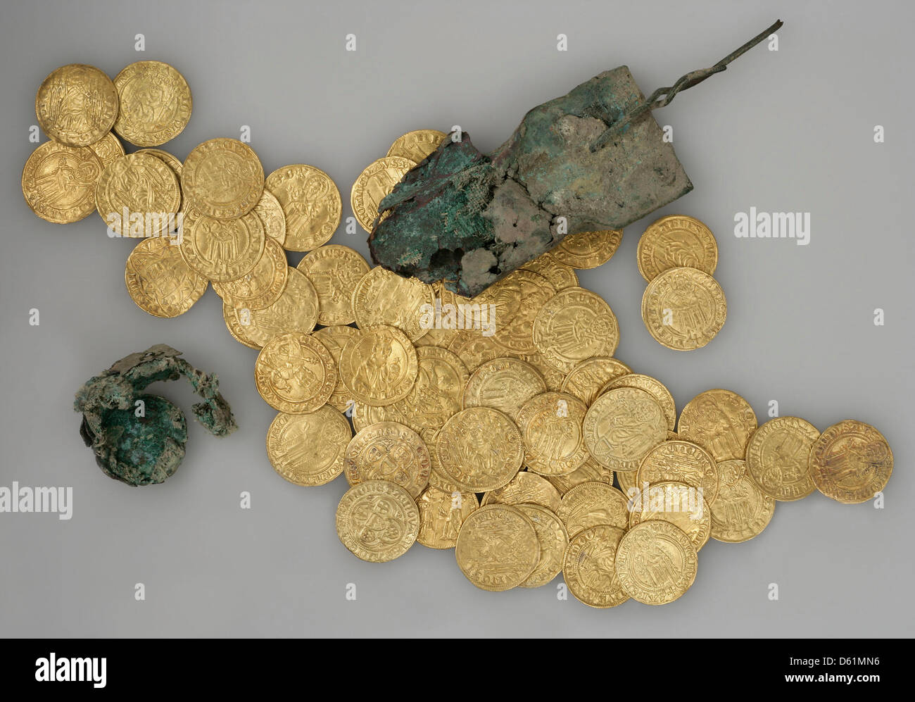 HANDOUT - An undated handout file shows medieval guilder placed on a ...