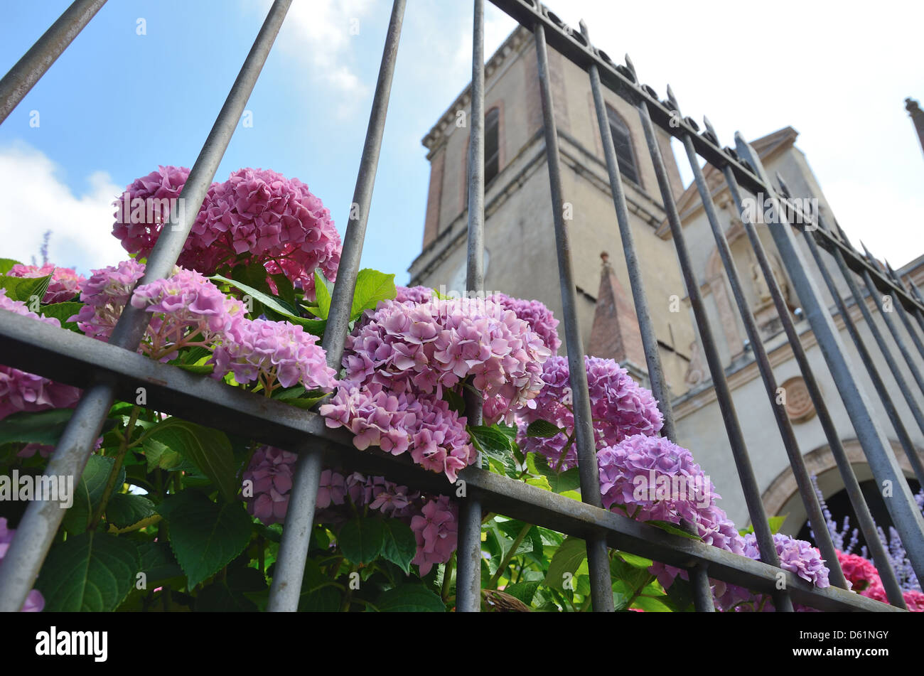 Summer view of the Basque town Stock Photo - Alamy