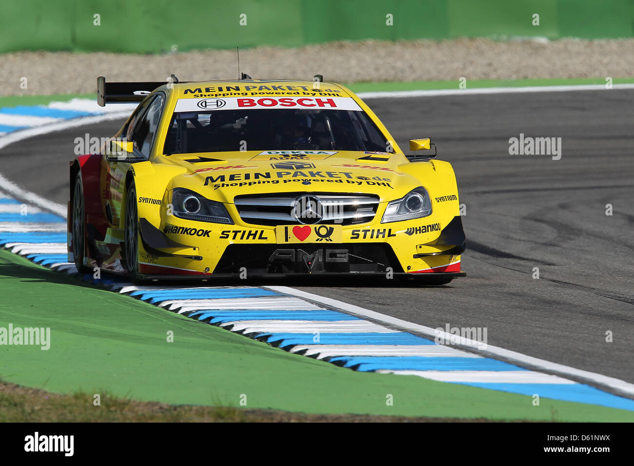 Race driver David Coulthard from Muecke Motorsport drives during ...