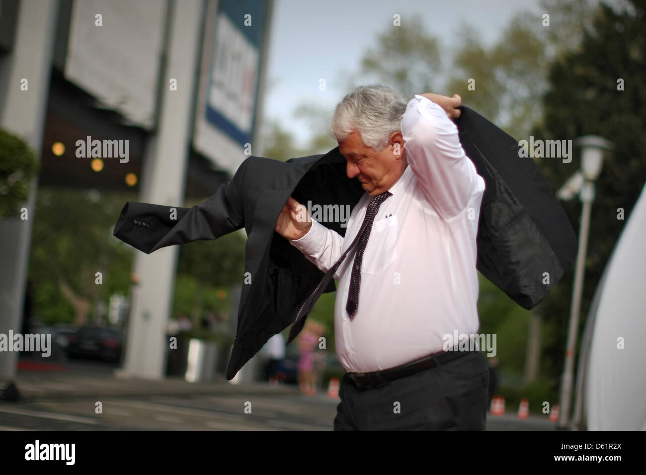 SAP founding member Hasso Plattner arrives for the 40th anniversary ...