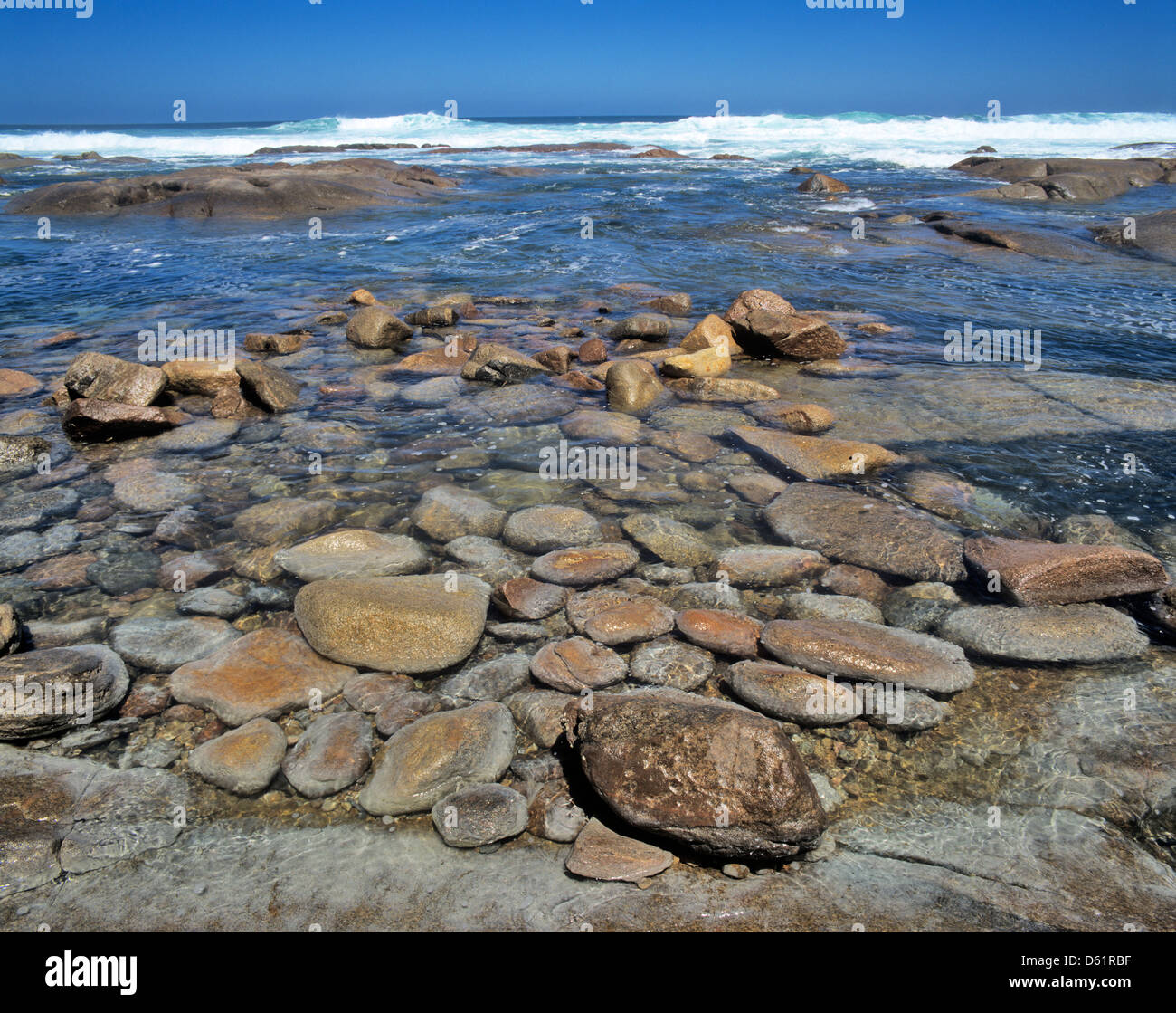 South Australia, Eyre Peninsula, large pebbles at Smooth Pools, Sceale ...