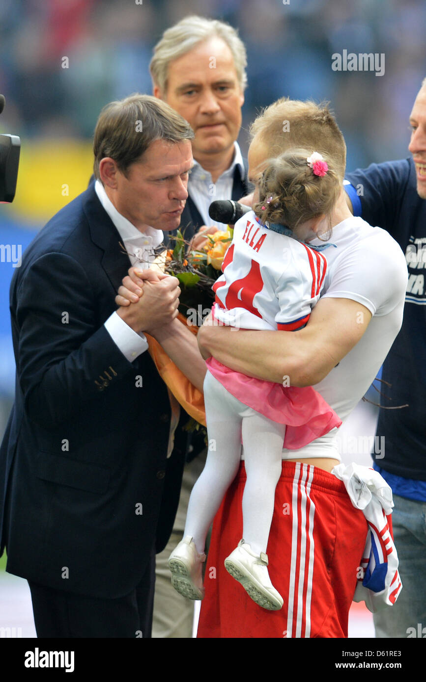 Hamburg chairman Carl-Edgar Jarchow says goodbye to Hamburg's David ...