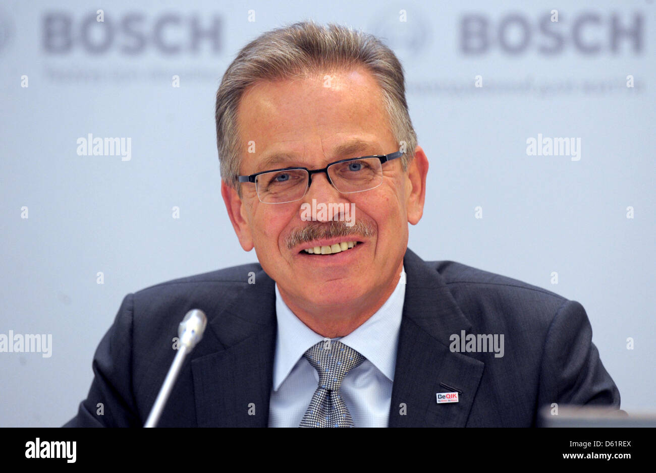 Bosch chairman of the managing board Franz Fehrenbach attends the ...