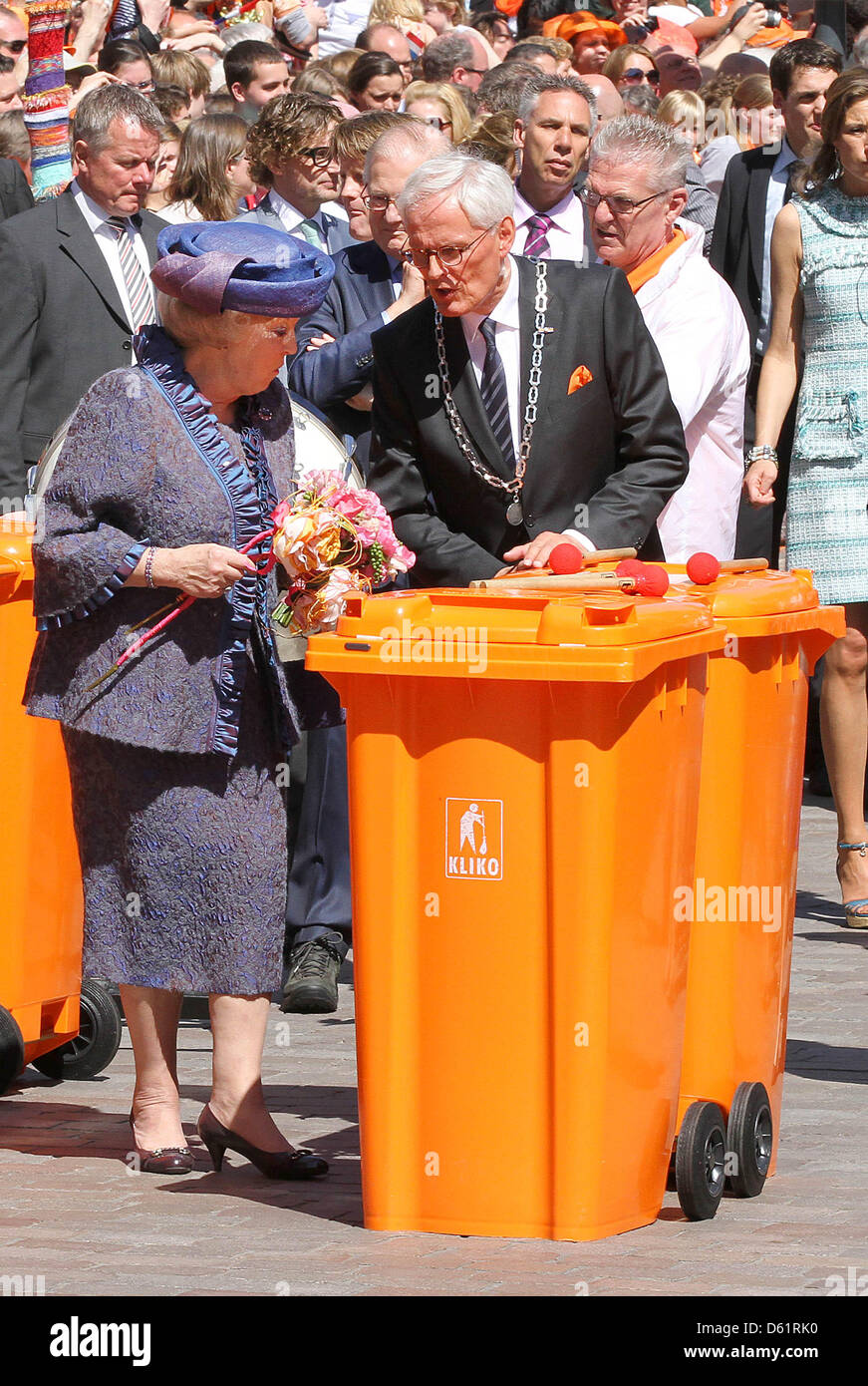 Dutch Queen Beatrix celebrates Queen's Day (Koninginnedag) in Rhenen ...