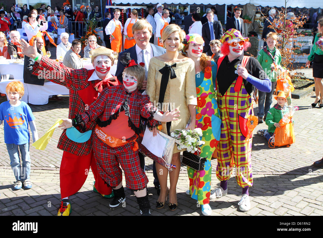 Dutch Crown Prince Willem-Alexander and Princess Maxima celebrate Queen ...