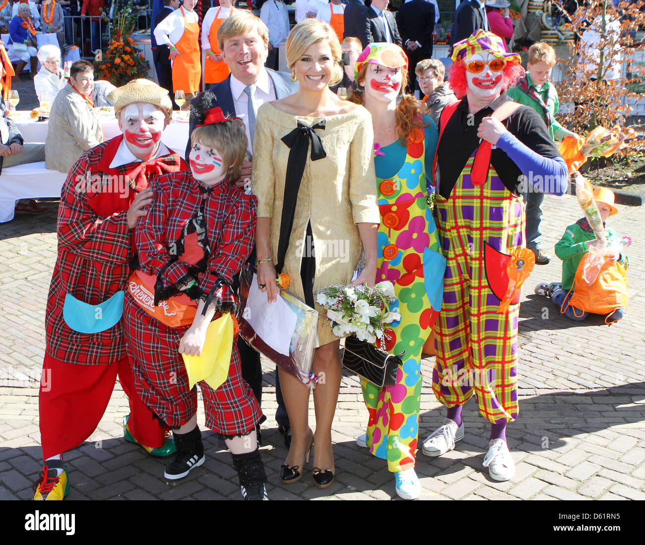 Dutch Crown Prince Willem-Alexander and Princess Maxima celebrate Queen ...