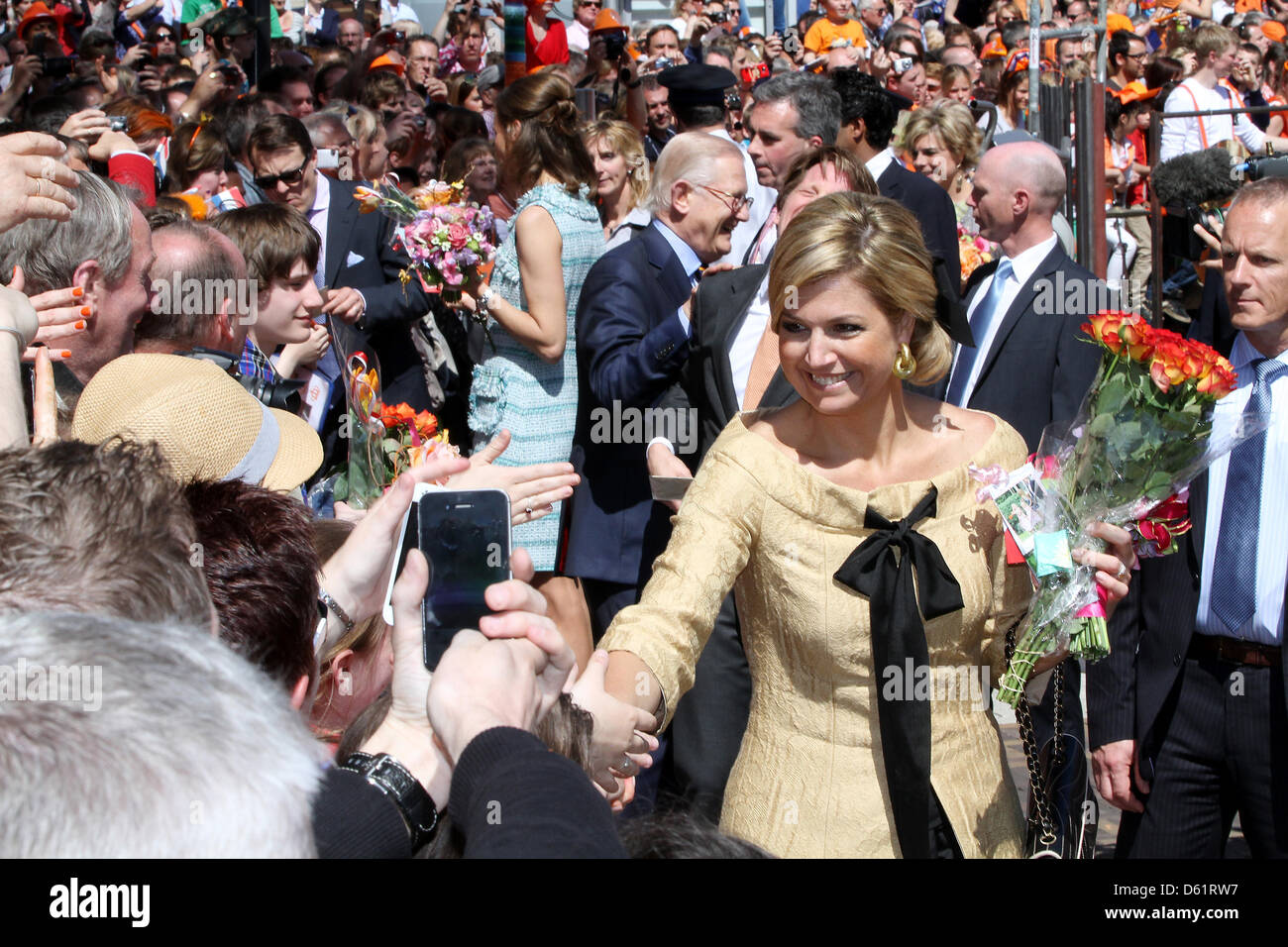 Dutch Princess Maxima celebrates Queen's Day (Koninginnedag) in Rhenen ...