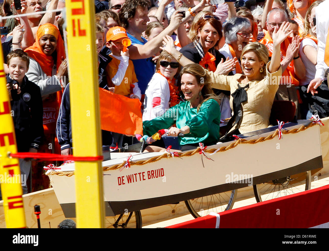 Dutch Princess Annette (C) and Princess Maxima (R) celebrate Queen's ...