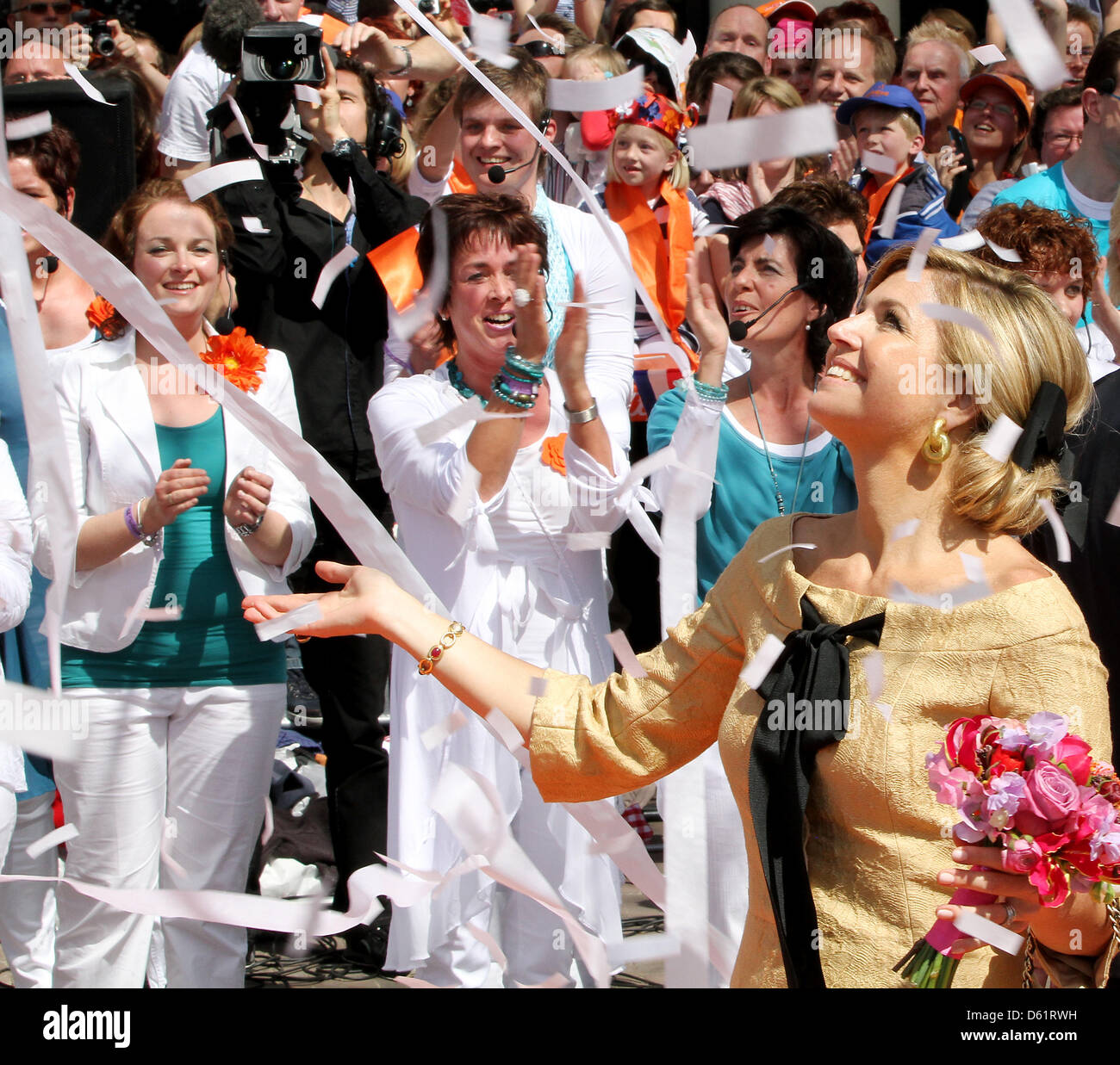 Dutch Princess Maxima celebrates Queen's Day (Koninginnedag) in Rhenen ...