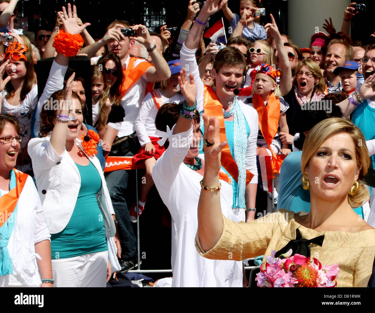 Dutch Princess Maxima celebrates Queen's Day (Koninginnedag) in Rhenen ...