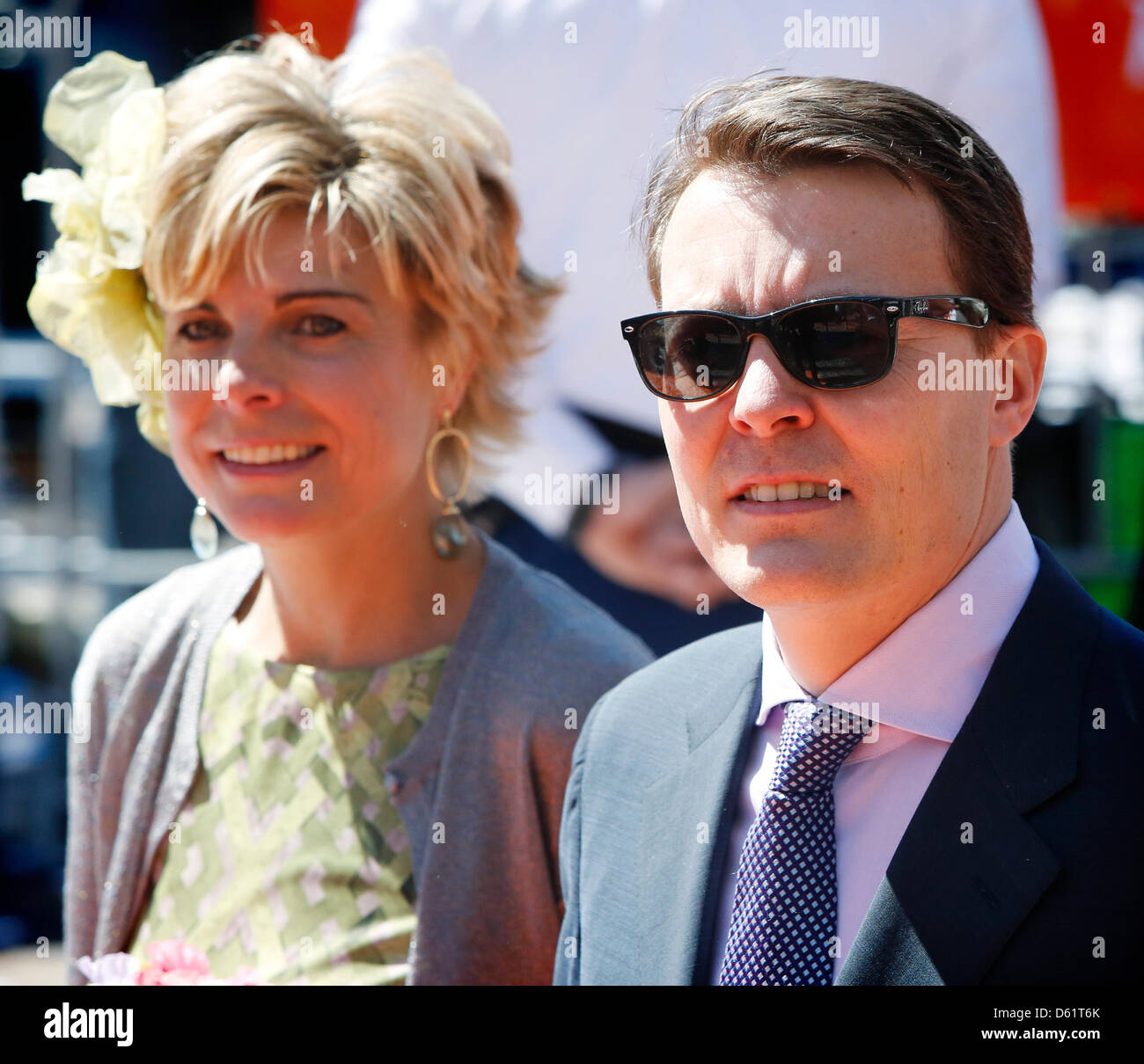 Dutch Prince Constantijn and Princess Laurentien during the Queen's Day ...