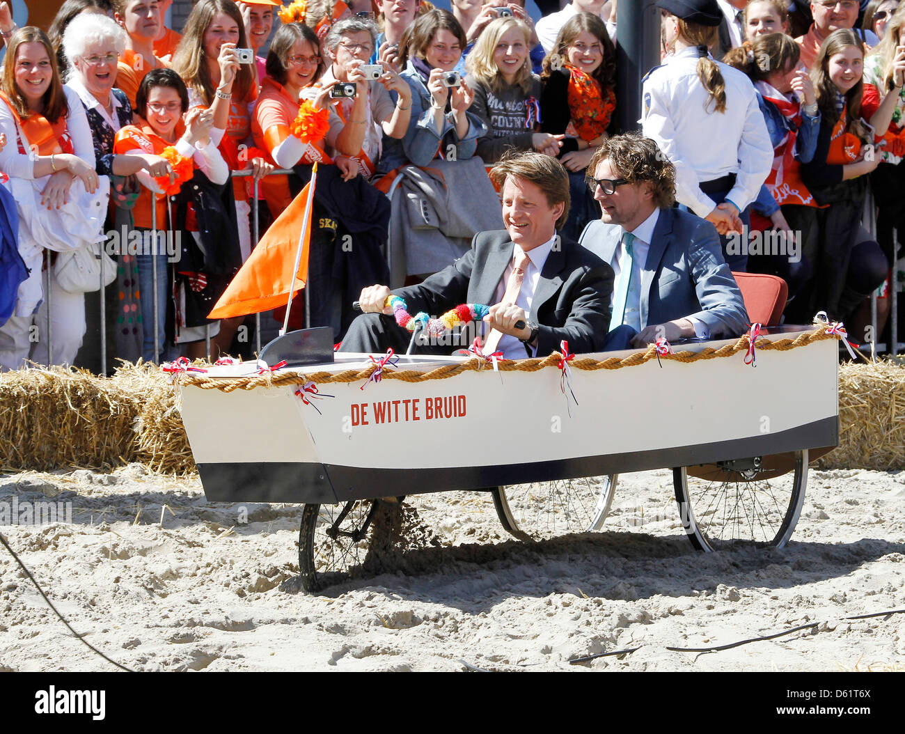 Dutch Prince Pieter Christiaan (L) and Prince Bernhard during the Queen ...