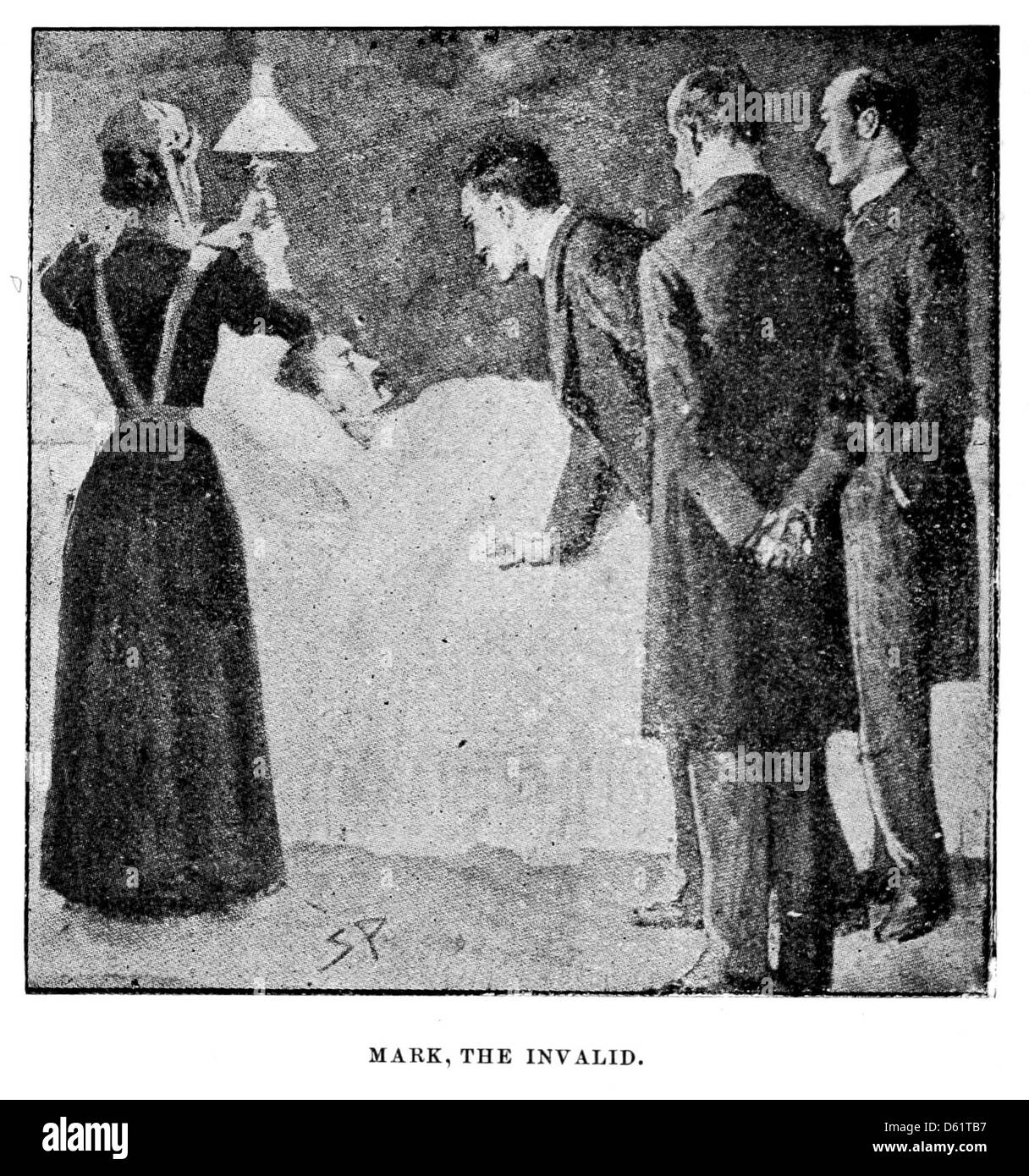 This 1900 image, titled 'A Rose That Saved,' depicts a scene with an ...