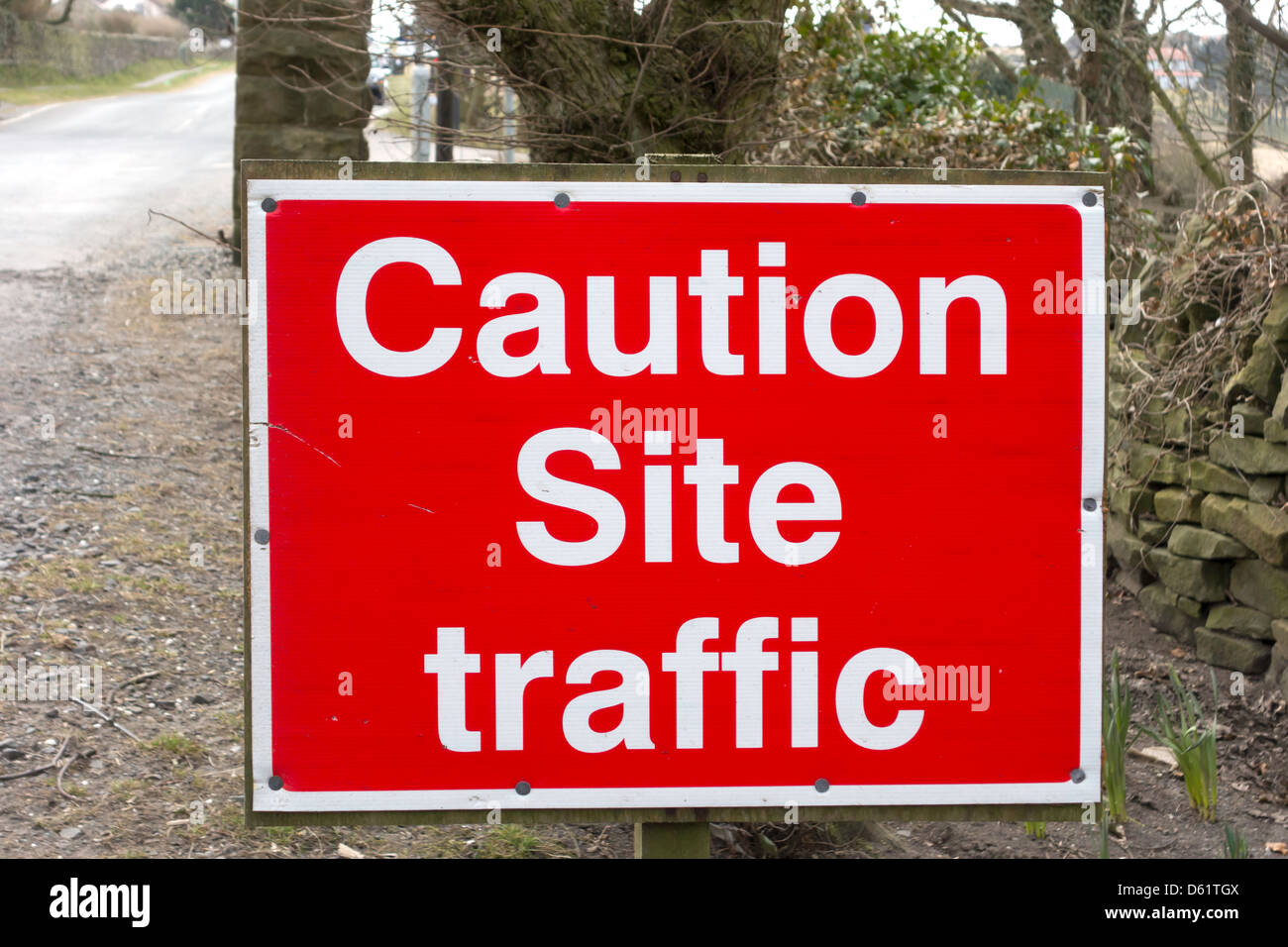 Warning notice construction site hi-res stock photography and images ...