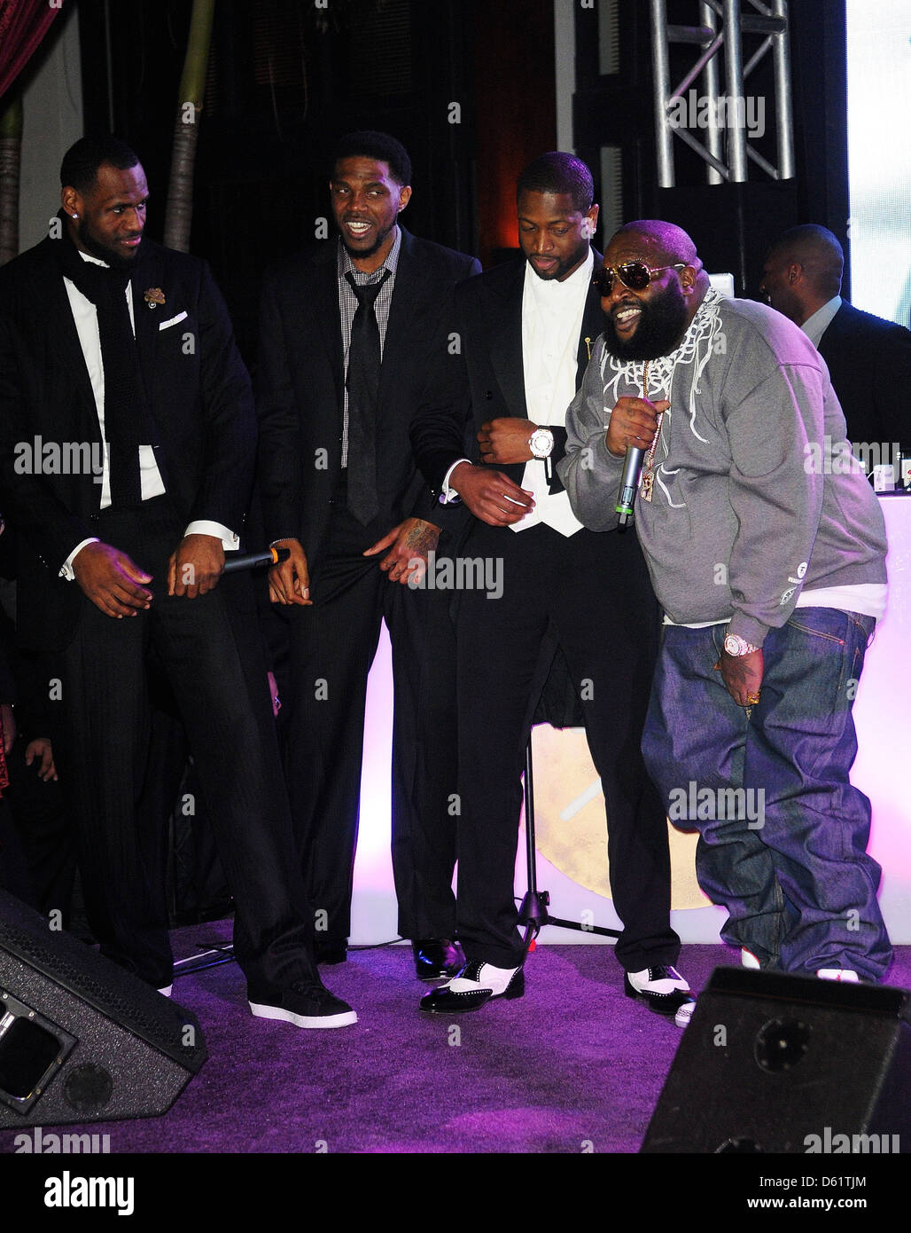 LeBron James, Udonis Haslem, Dwyane Wade and Rick Ross Dwyane Wade's ...