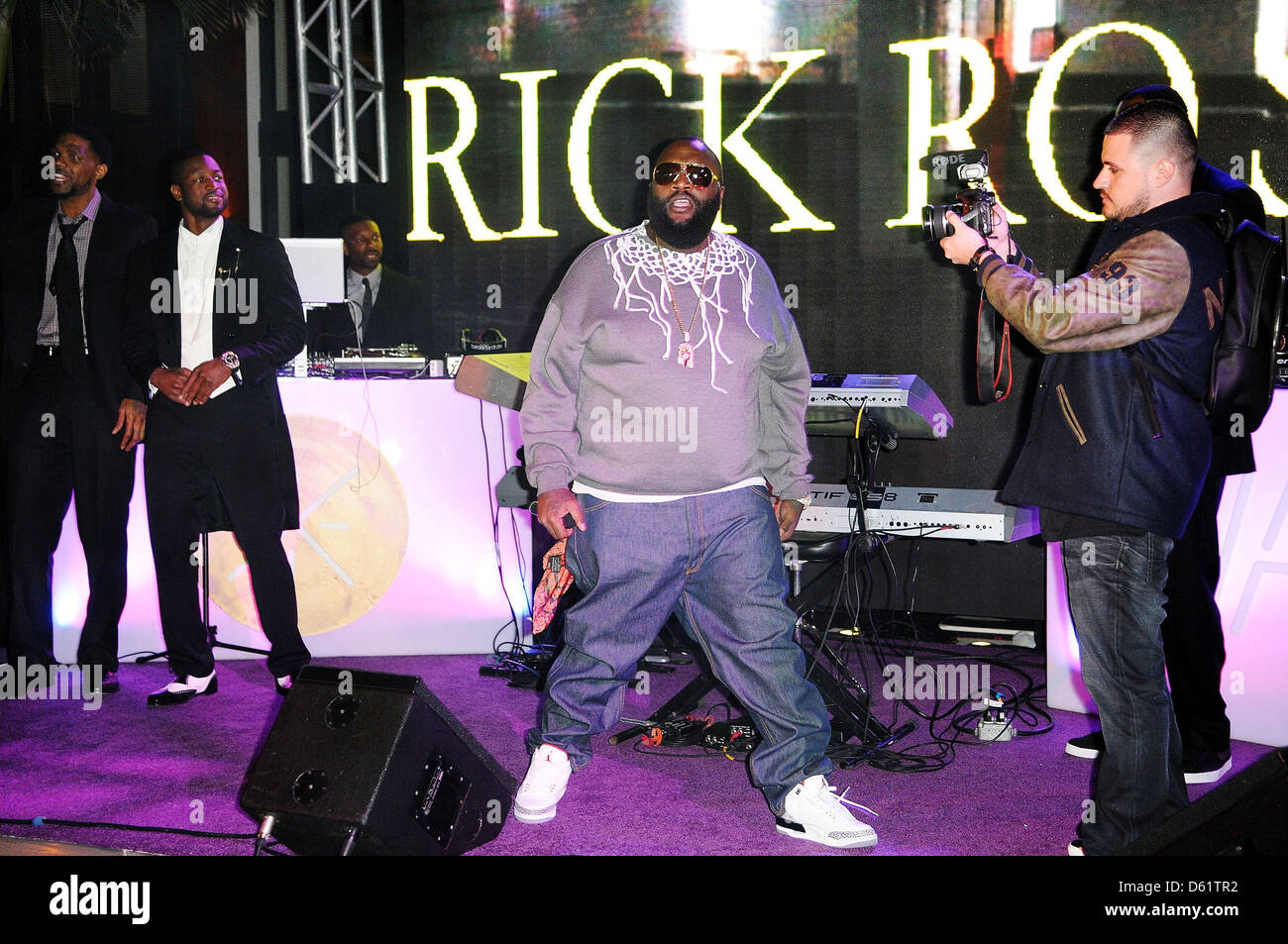 Udonis Haslem, Dwyane Wade and Rick Ross Dwyane Wade's 30th Birthday ...