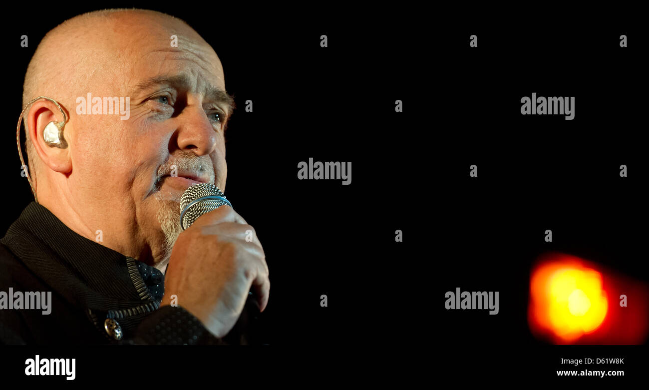 English singer Peter Gabriel performs the first leg of his tour 'New ...