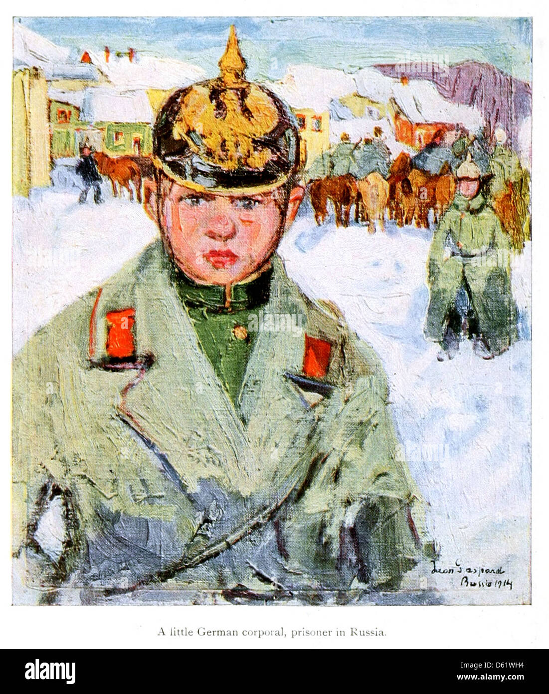 This image from a 1916 Russian art publication depicts a German ...